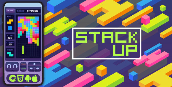 Stack Up Reverse Block Game Html5 Construct 3 Graphicfort 8641