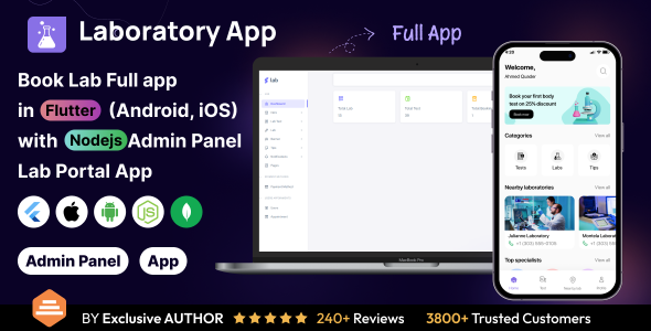 Pathology Book Lab Testing Full App In Flutter With Nodejs Backend Lab Portal App Graphicfort