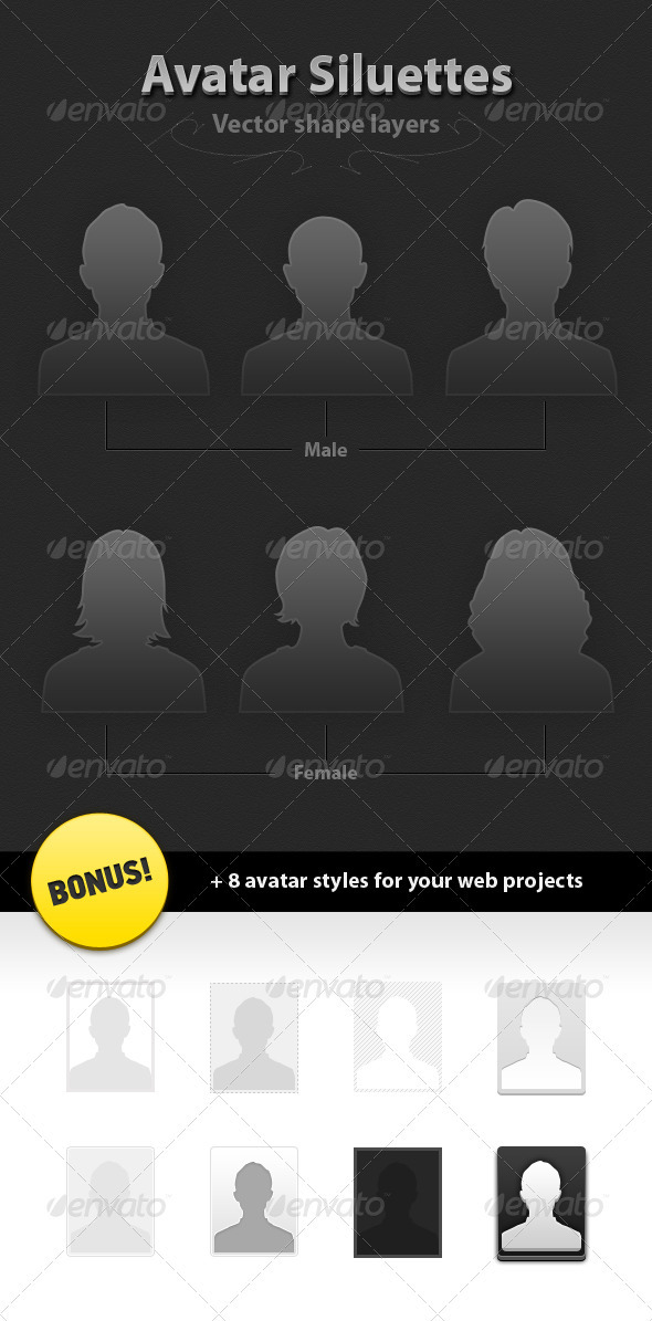 Avatar Graphics, Designs & Templates | GraphicRiver