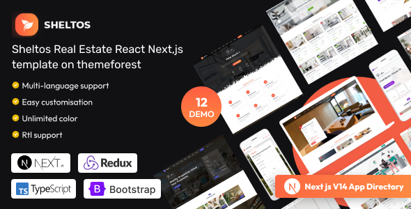 Sheltos Real Estate React Next Js With Redux Toolkit React Hooks