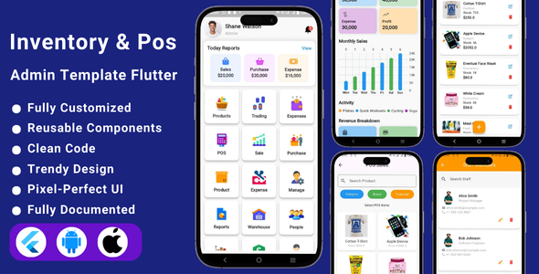 Mokpos Pos And Inventory Admin Flutter Template For Android And Ios Graphicfort