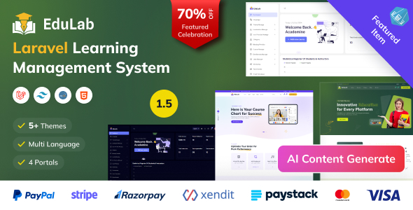 Edulab Lms Laravel Learning Management System With Tailwind Css Graphicfort