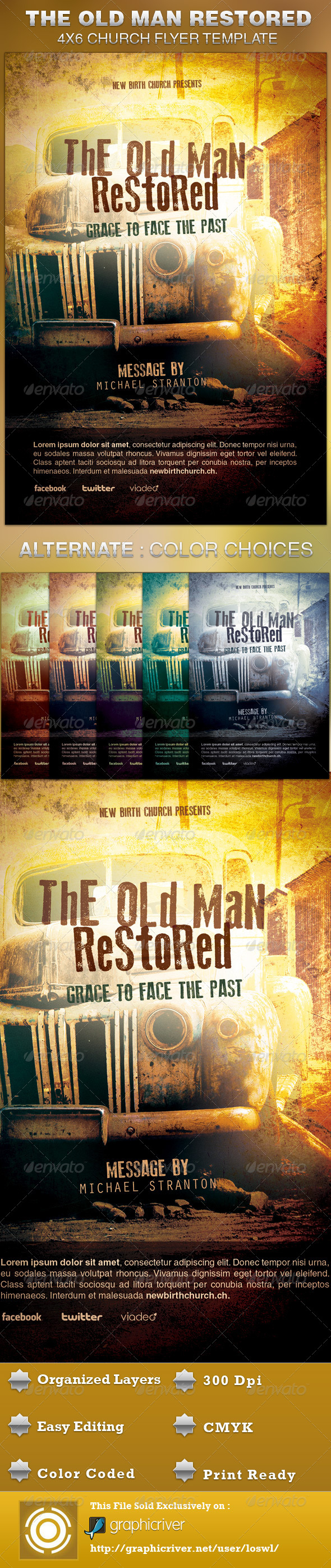 Restored Flyer Templates | GraphicRiver