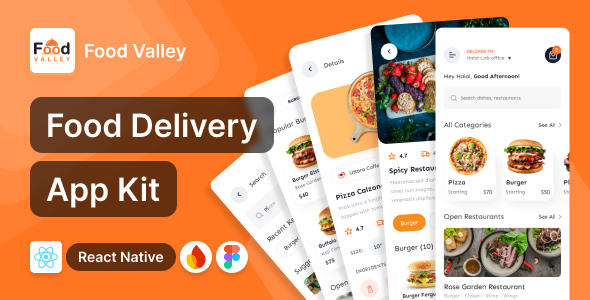 Food App: React Native Food App UI | Graphicfort Food App: React Native Food App UI | Graphicfort
