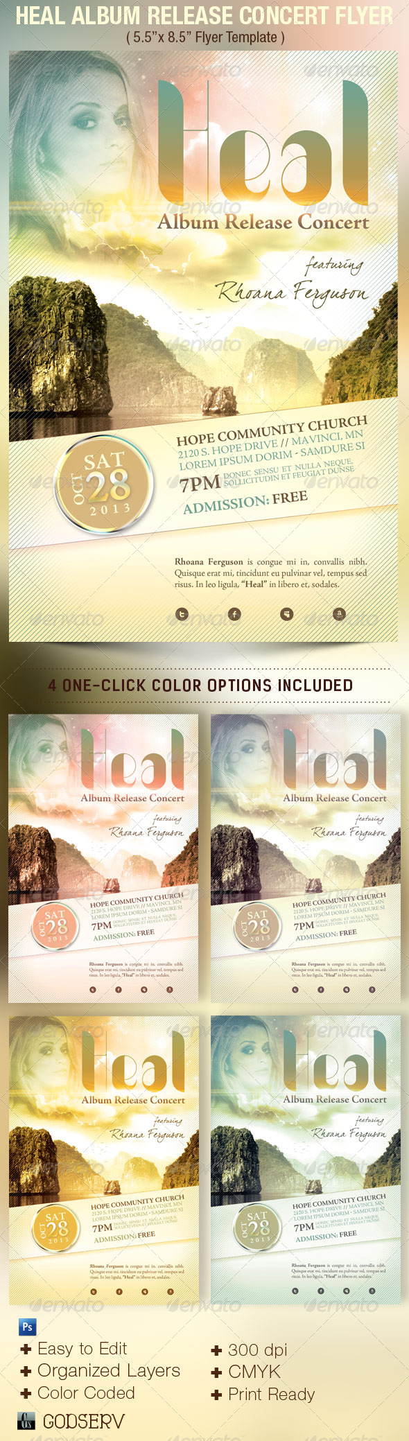 Album Flyer Templates from GraphicRiver