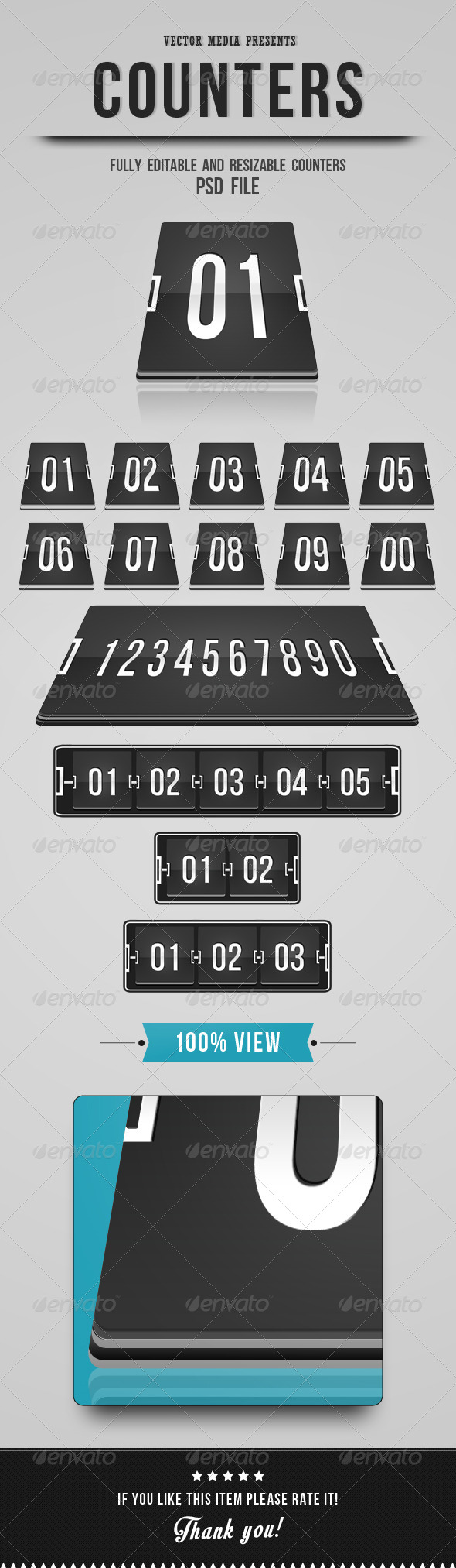Counter Graphics, Designs & Templates from GraphicRiver