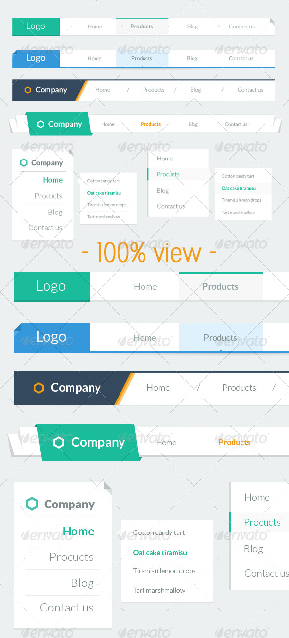 Navigation Bar Templates from GraphicRiver