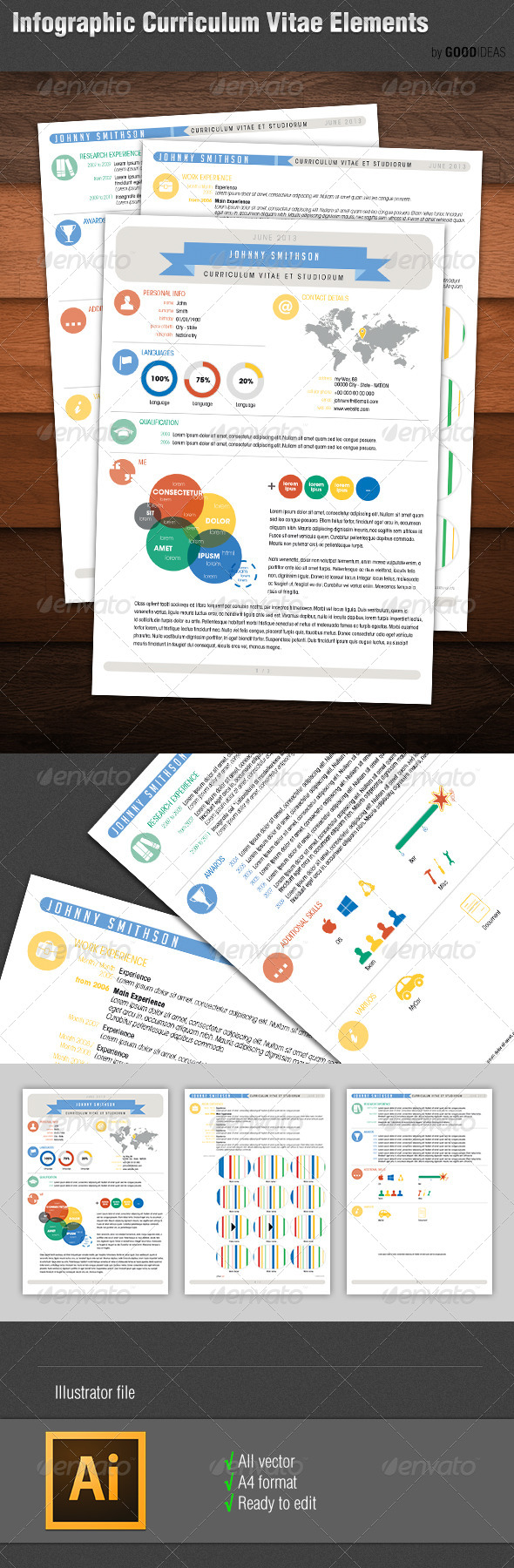Infographic Resume Templates from GraphicRiver