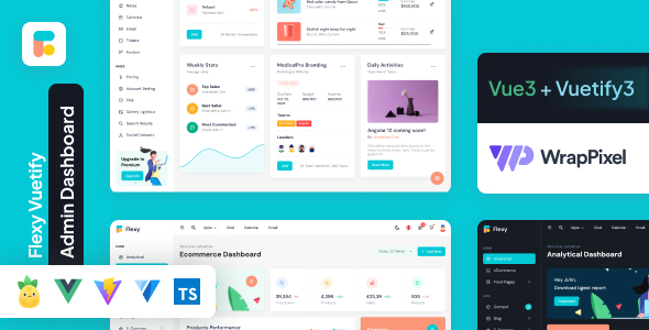Flexy Vuetify Vue3 Dashboard | Graphicfort