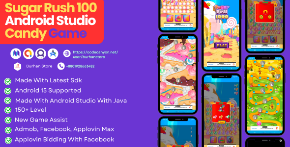 Sugar Rush 100 – Sweet Arcade Game Built With Html5, Css3, Javascript