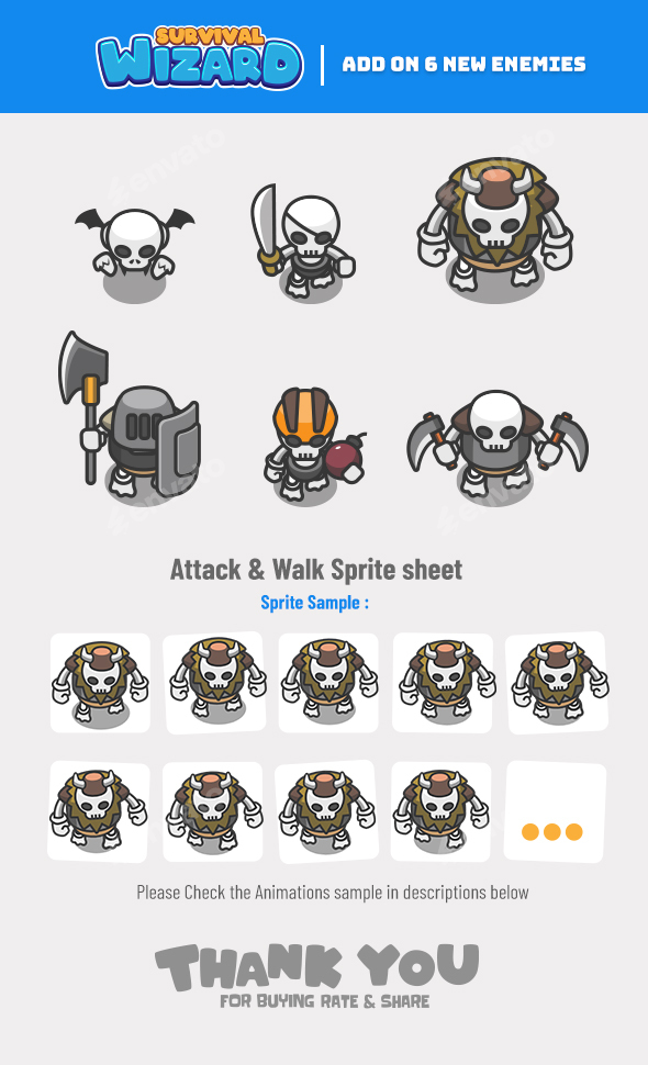 Game Sprites & Sheet Templates from GraphicRiver