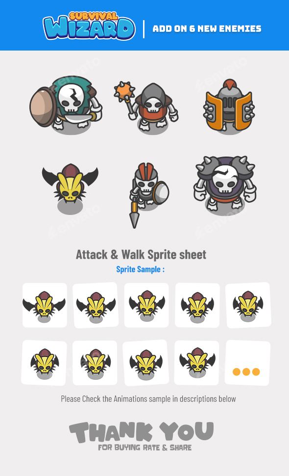 Game Sprites & Sheet Templates from GraphicRiver