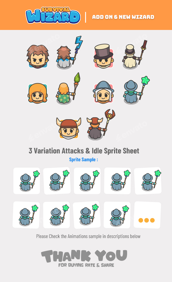 Game Sprites & Sheet Templates from GraphicRiver