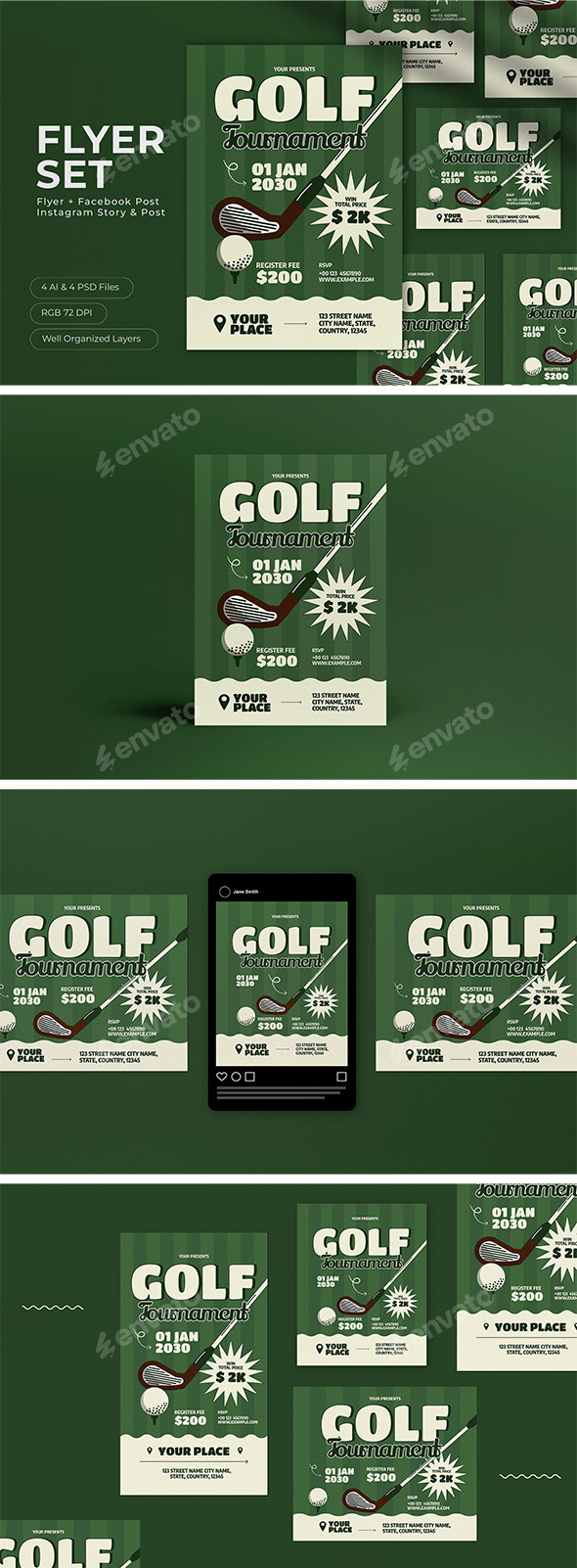 Golf Graphics, Designs & Templates | GraphicRiver