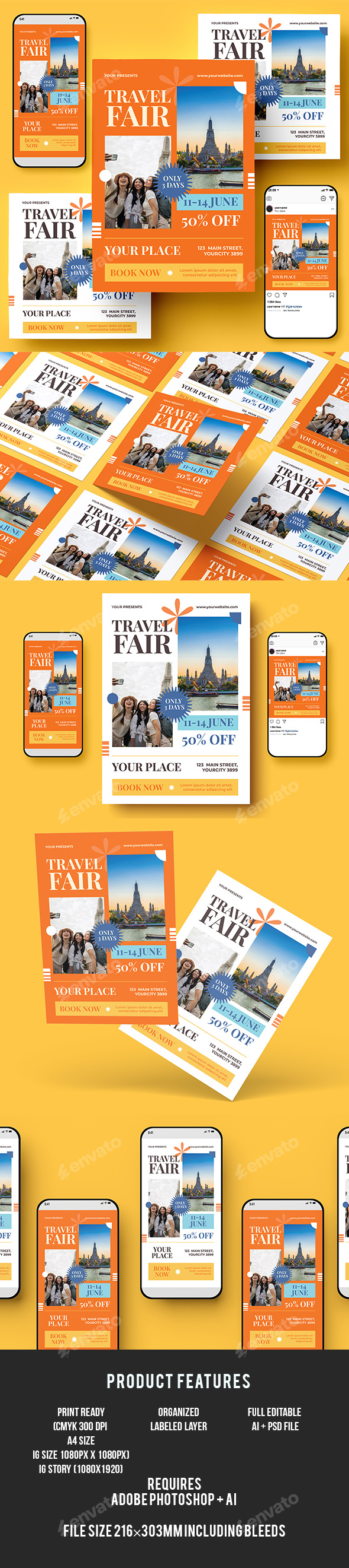 Travel Graphics, Designs & Templates | GraphicRiver