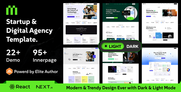 Mortar - Startup & Digital Agency React Next JS Template | Graphicfort