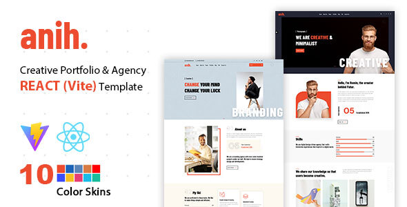 React Vite Website Templates | ThemeForest