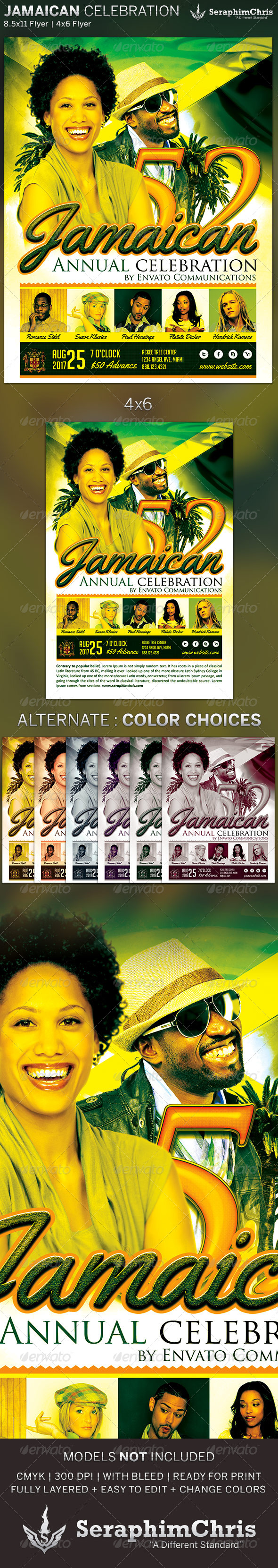 Jamaican Graphics, Designs & Templates | GraphicRiver