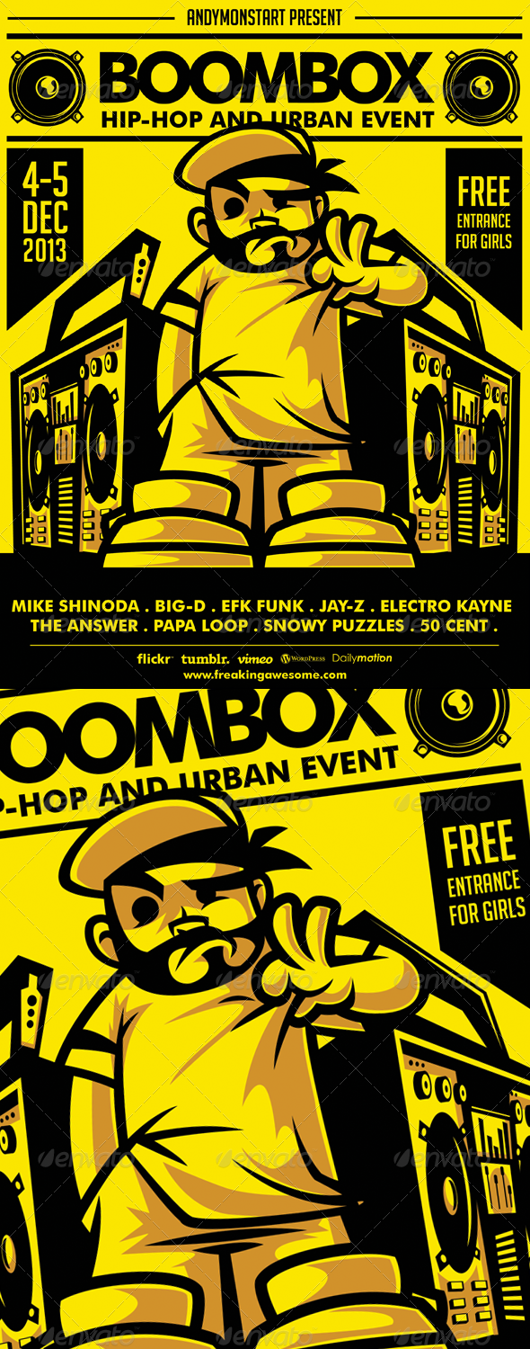 Boombox Graphics, Designs & Templates | GraphicRiver