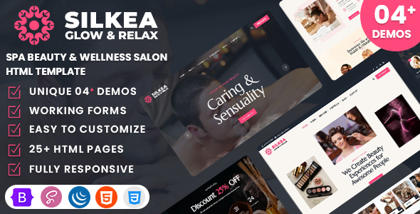 Silkea - Spa Beauty & Wellness Salon HTML Template | Graphicfort
