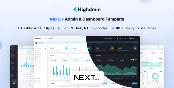 Highdmin - NextJs Admin & Dashboard Template