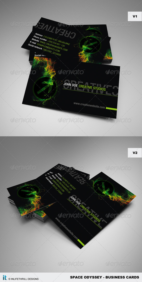 Space Business Card Templates & Designs from GraphicRiver