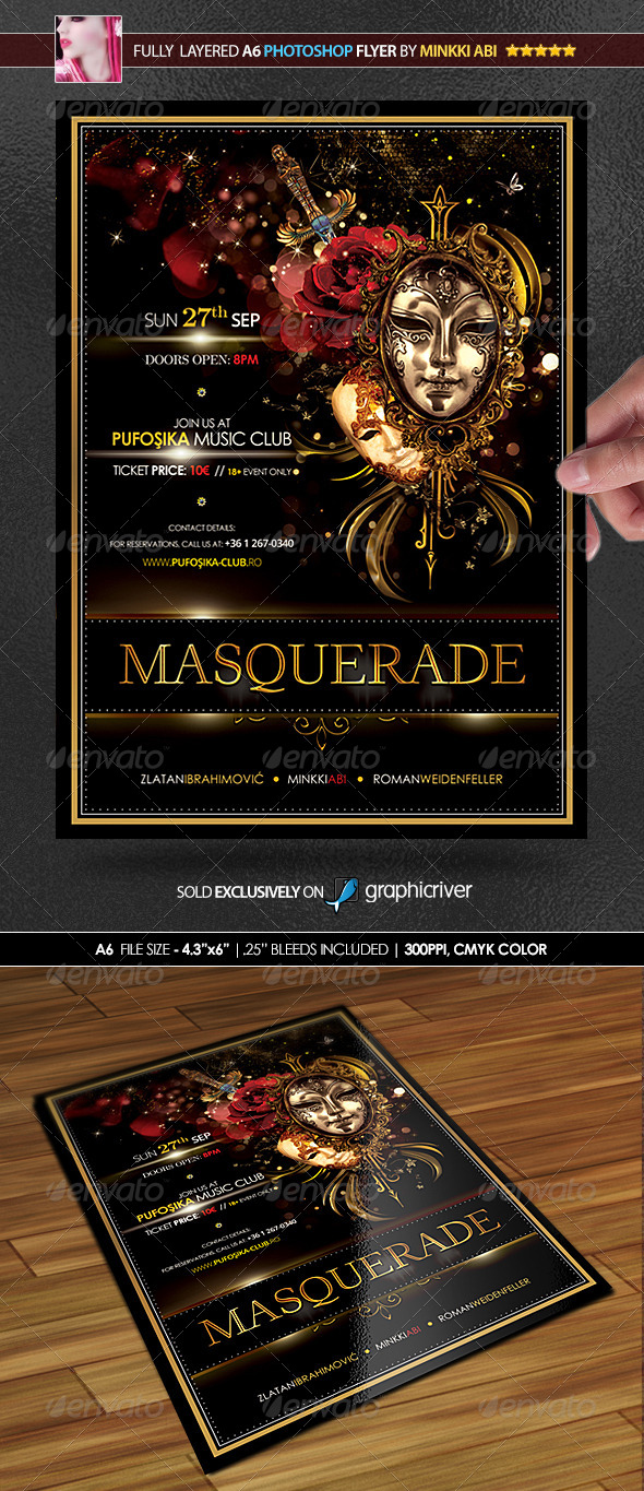 Masquerade Graphics, Designs & Templates | GraphicRiver
