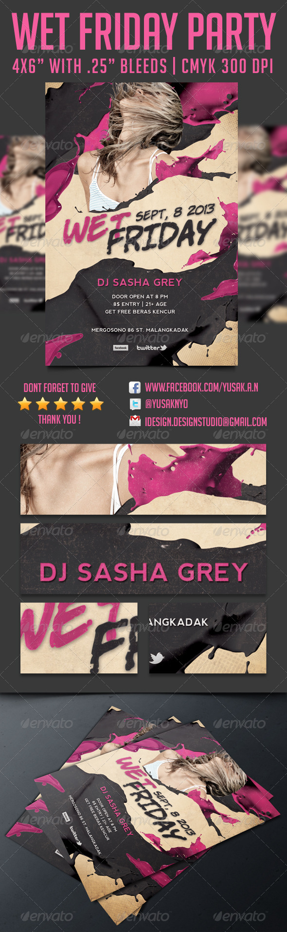 Wet Flyer Templates from GraphicRiver