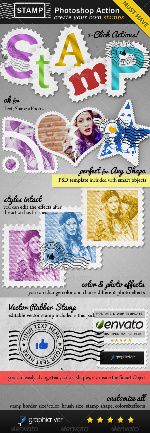 Stamp Graphics, Designs & Templates | GraphicRiver