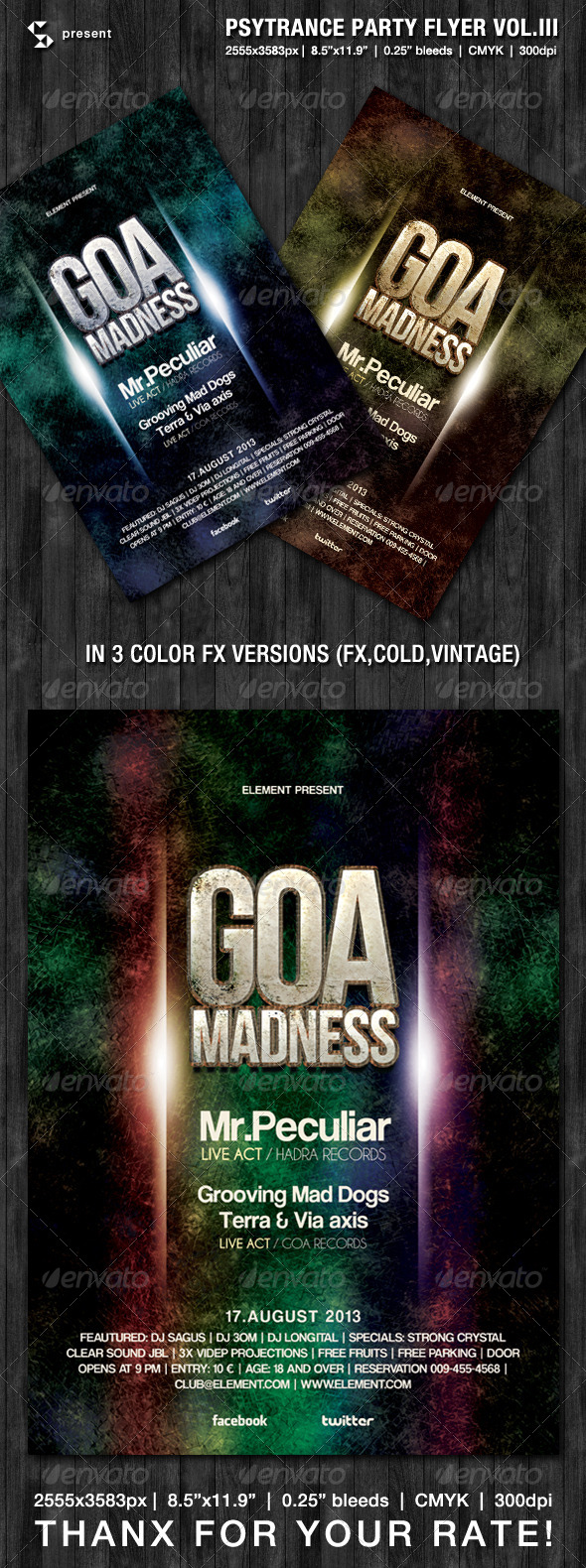 Psytrance Graphics, Designs & Templates | GraphicRiver