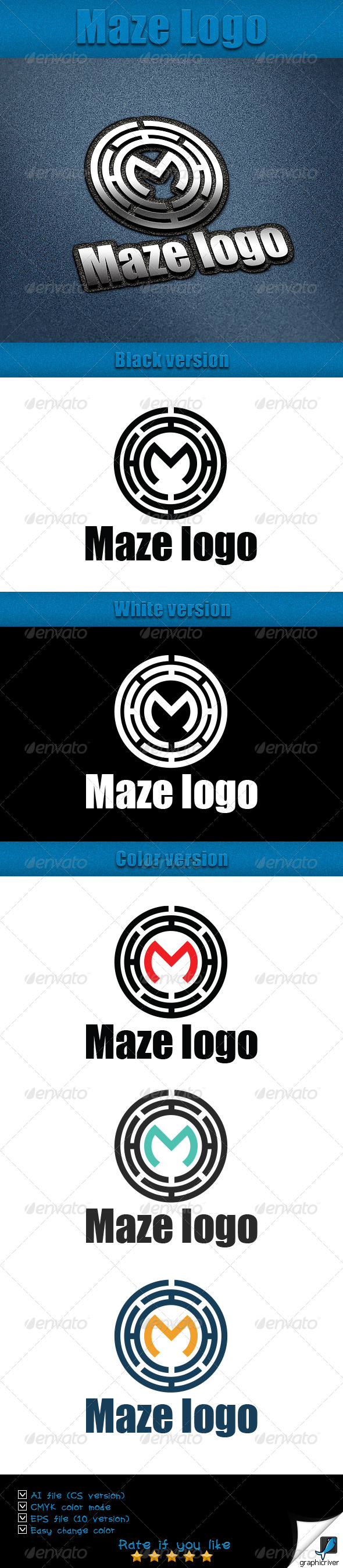 Maze Logo Templates | GraphicRiver