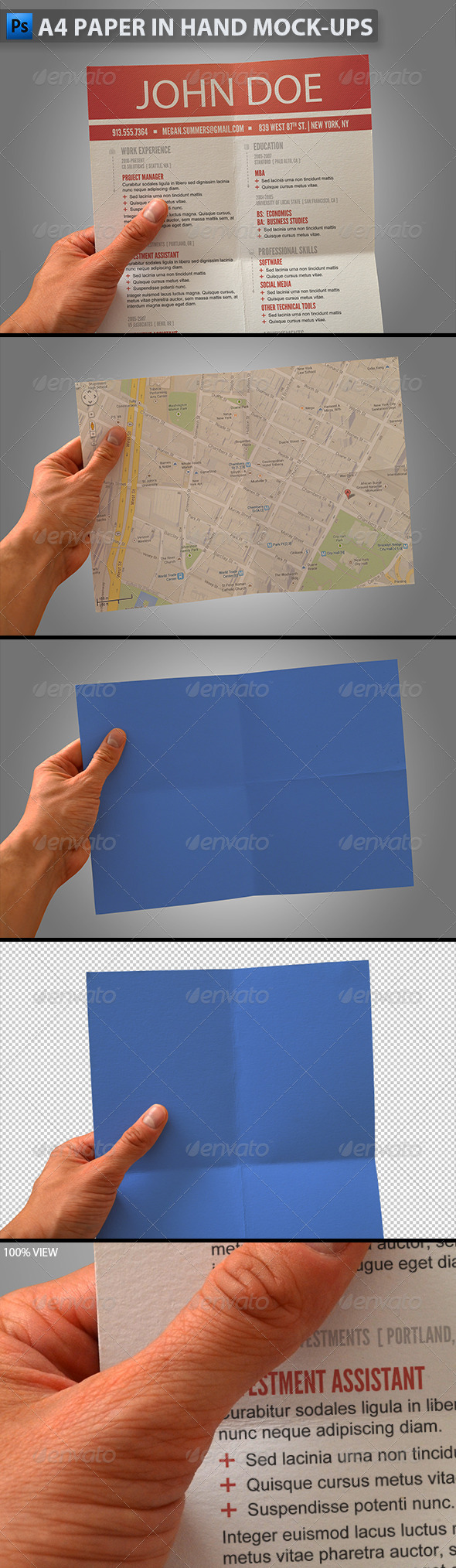 CV-template Mockup Graphics, Designs & Templates