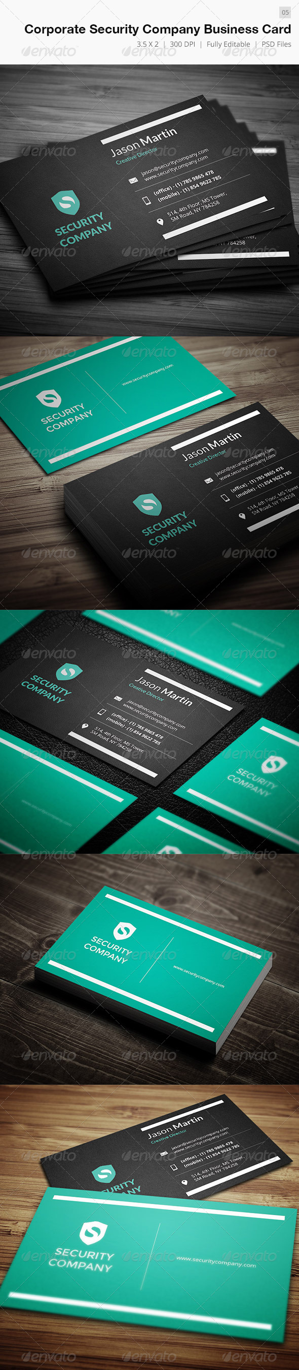 Security Business Card Templates & Designs from GraphicRiver