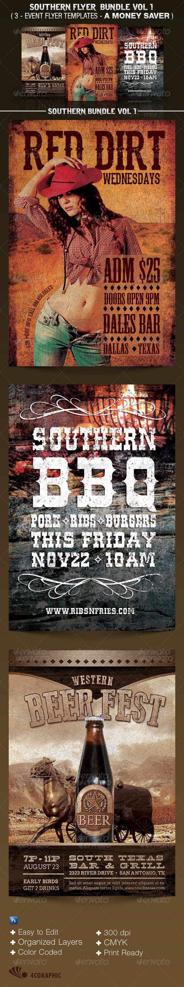 Southern Graphics, Designs & Templates from GraphicRiver