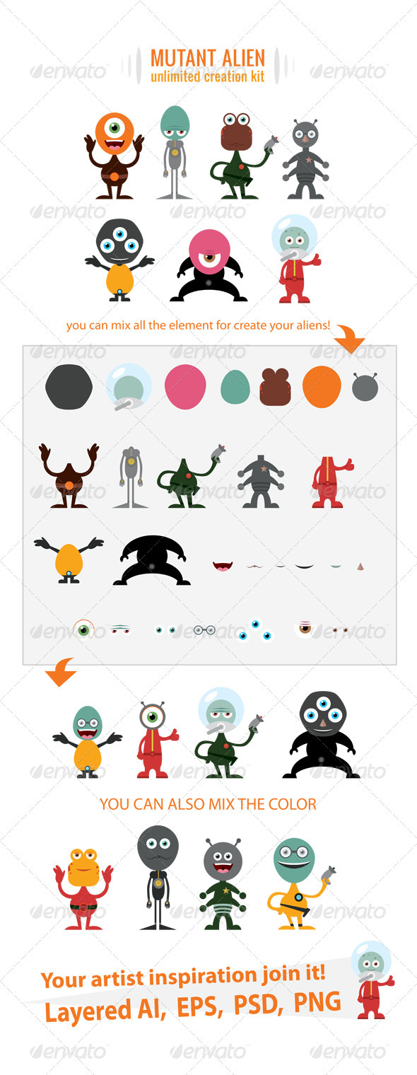 Alien Graphics, Designs & Templates | GraphicRiver