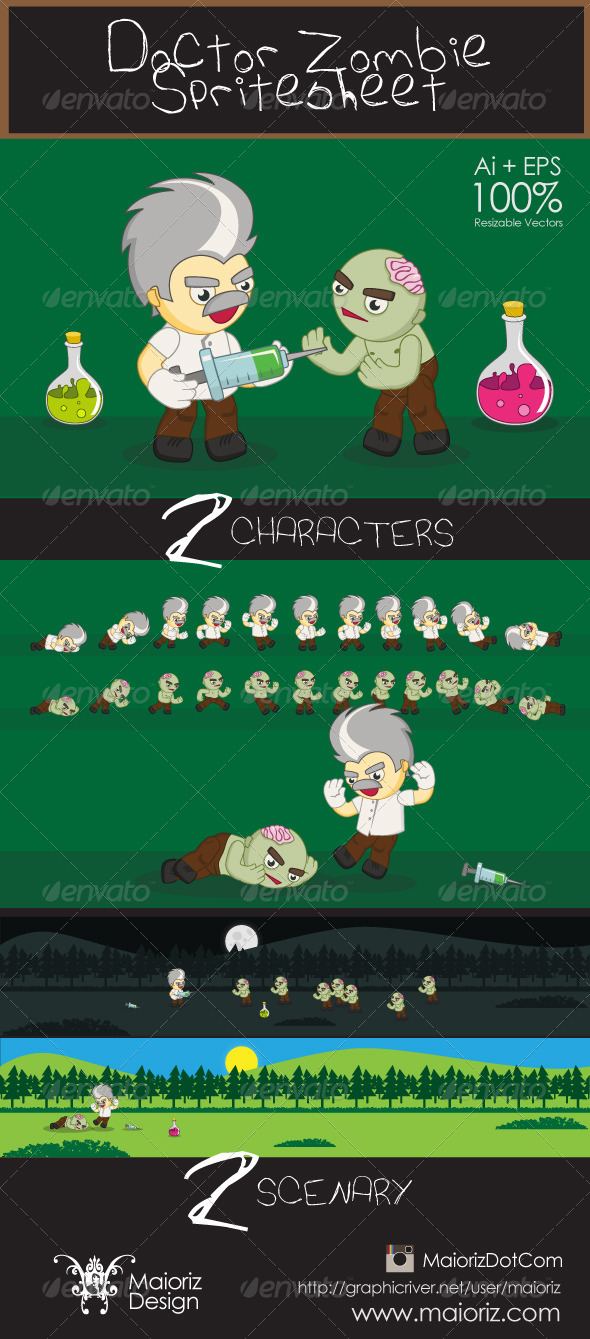Zombie Game Assets | GraphicRiver