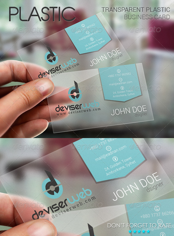 Transparent Business Card Templates & Designs | GraphicRiver