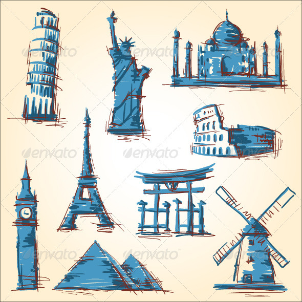 Landmarks Graphics, Designs & Templates from GraphicRiver