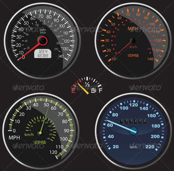 Speedometer Graphics, Designs & Templates | GraphicRiver