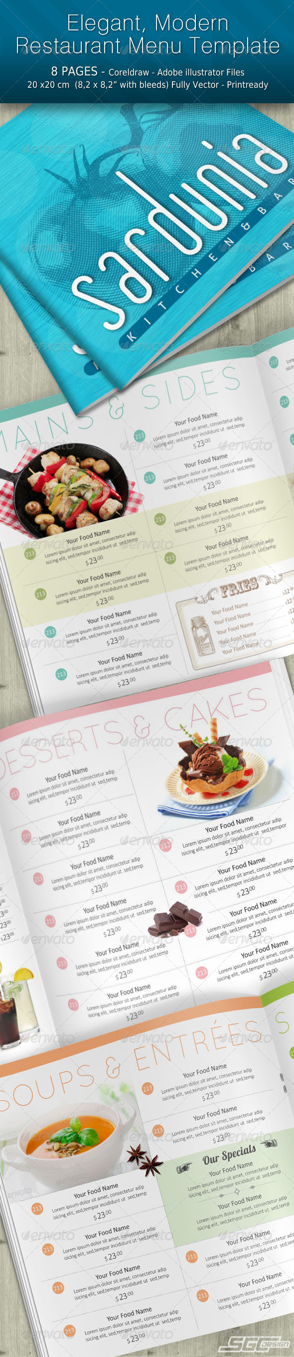 Entrees Graphics, Designs & Templates | GraphicRiver