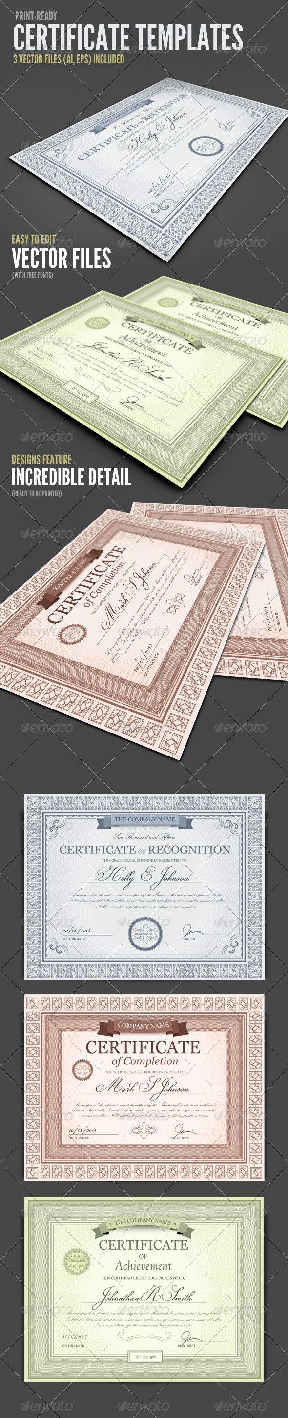Certificate Stationery and Design Templates | GraphicRiver