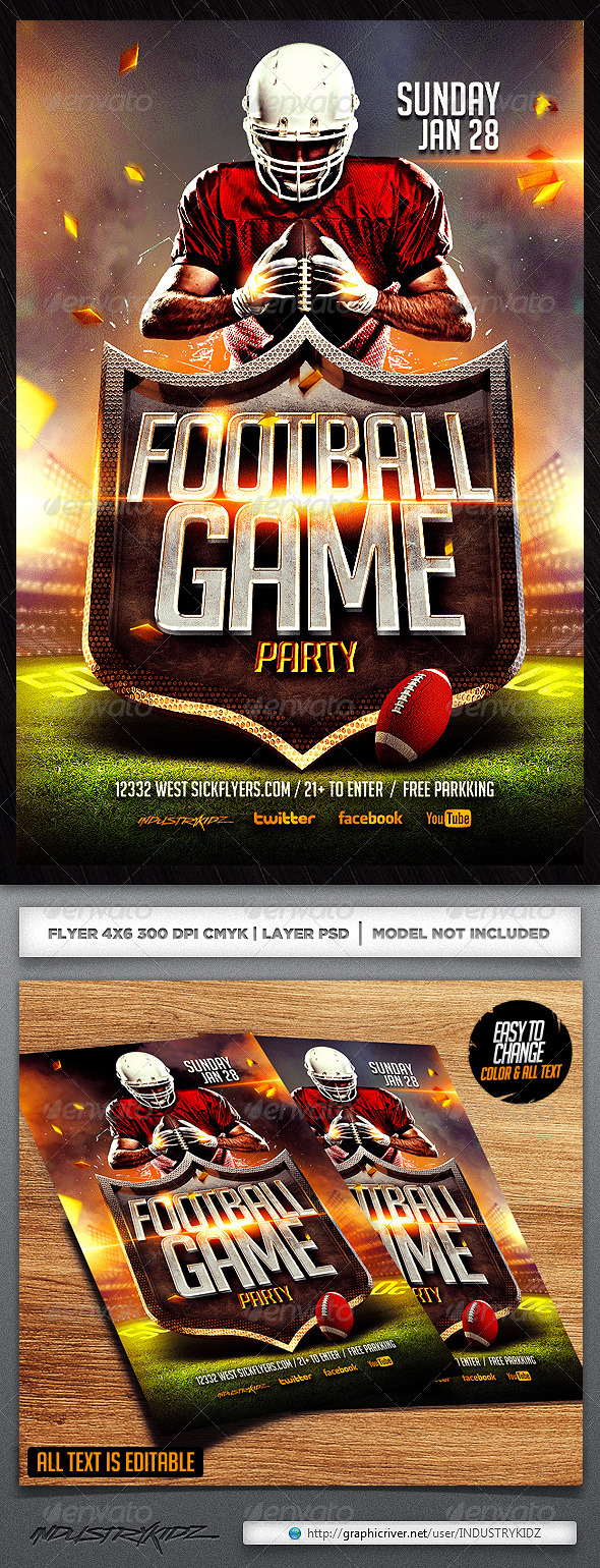 Football PSD Graphics, Designs & Templates from GraphicRiver