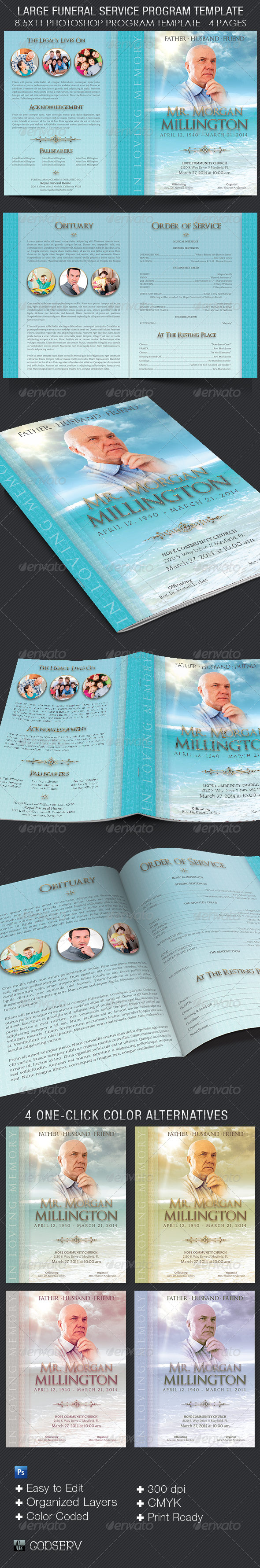 Edit Microsoft Word Funeral Program Template » Godserv Designs