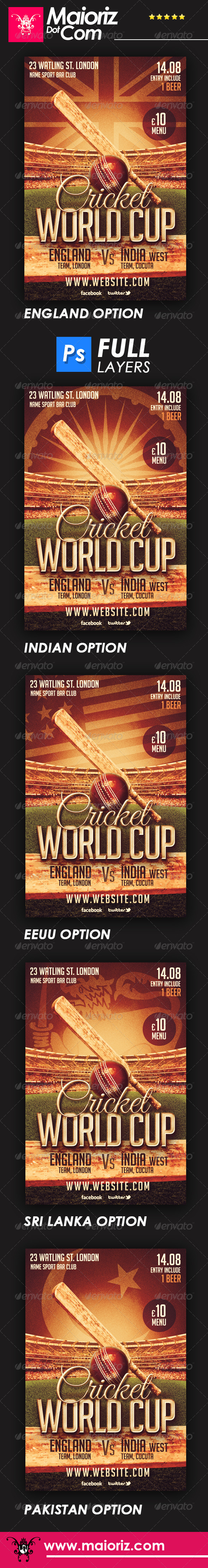 Cricket Flyer Templates from GraphicRiver