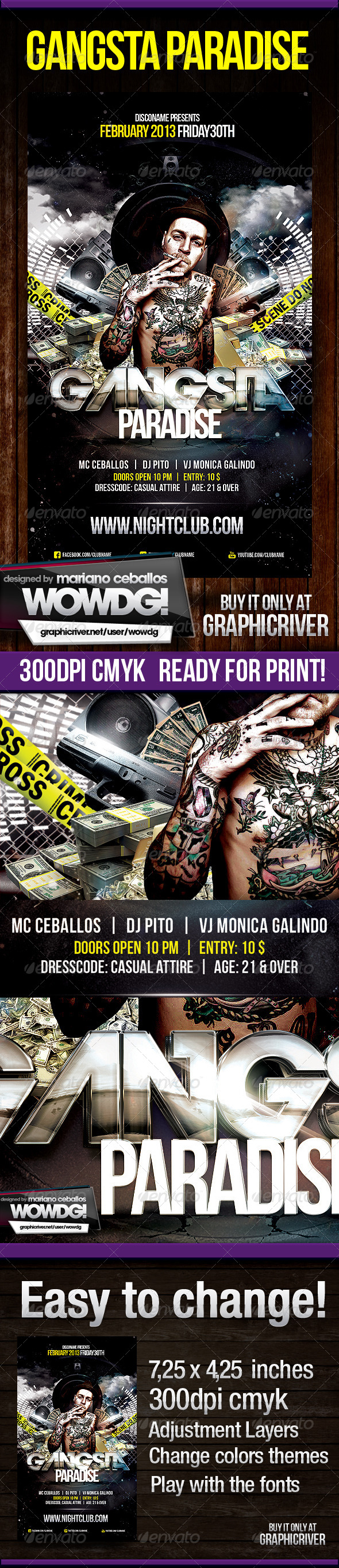 Gangsta Graphics, Designs & Templates | GraphicRiver