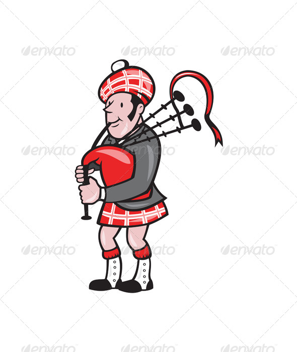 Bagpipes Graphics, Designs & Templates | GraphicRiver
