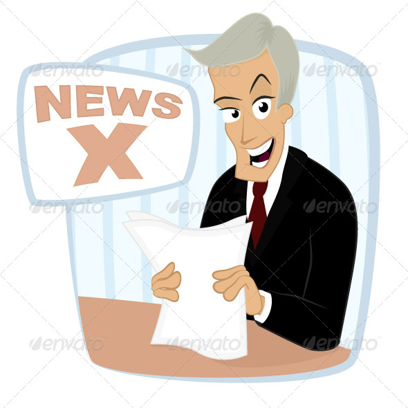 Commentator Cartoon Vectors from GraphicRiver