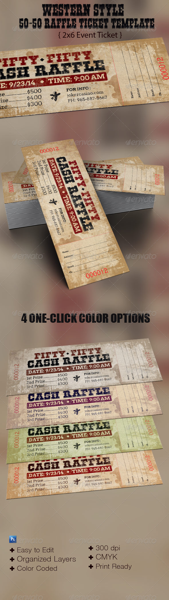 Raffle Graphics, Designs & Templates from GraphicRiver