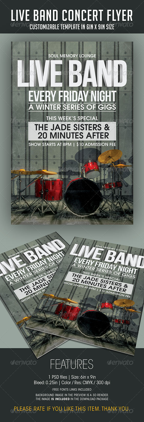 Band Graphics, Designs & Templates | GraphicRiver
