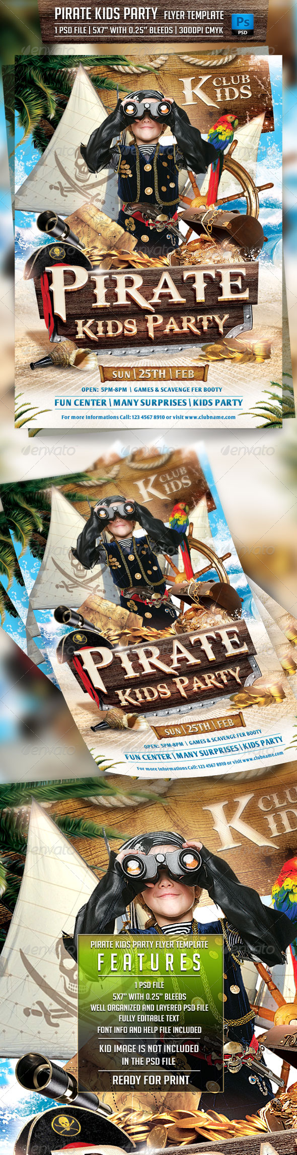 Pirate Flyer Templates from GraphicRiver